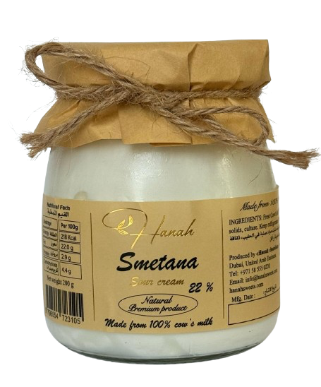 Homemade 22 % Fat Sour Cream (Smetana) – HF Food